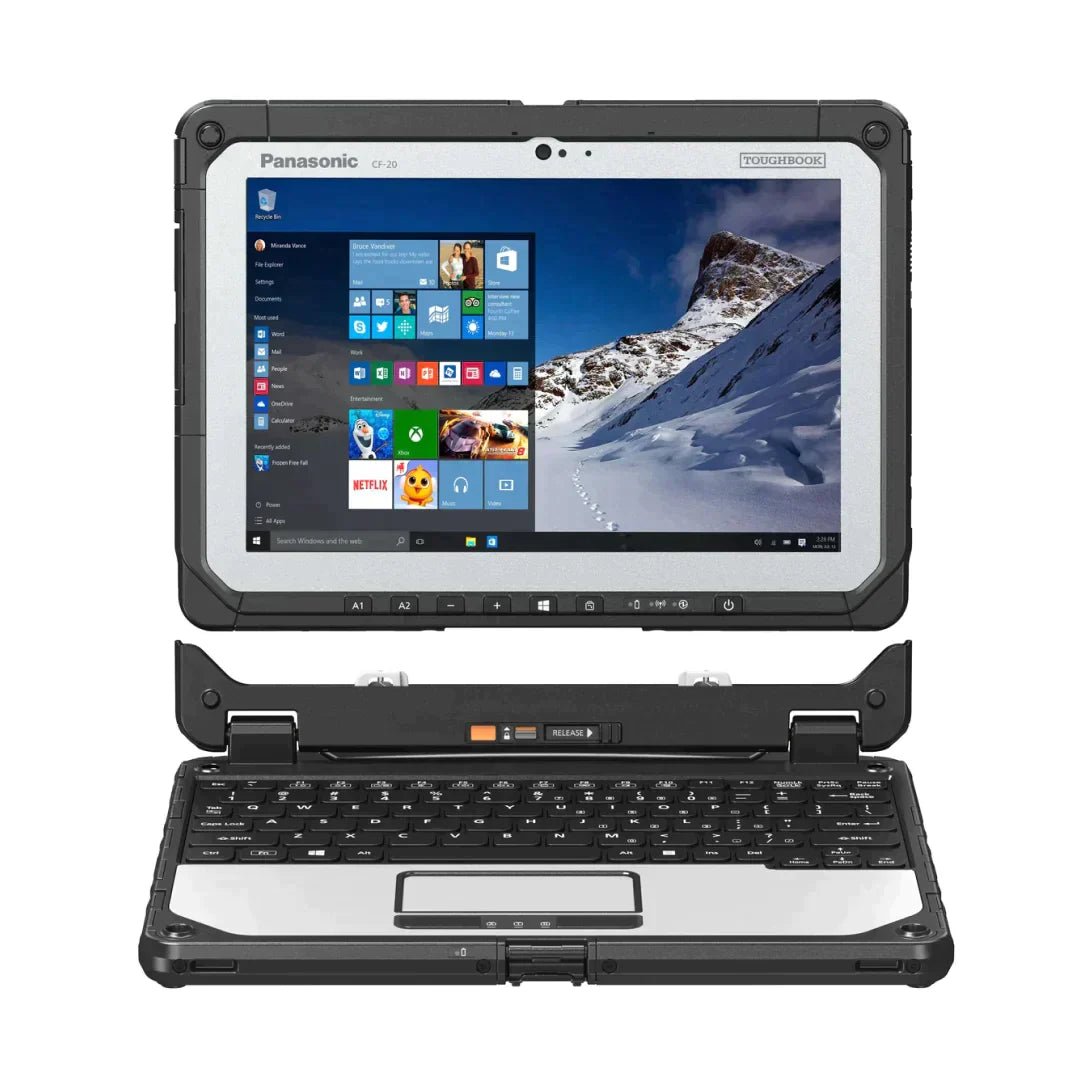 Toughbook 20 MK1 - 10.1", Intel m5-6Y57, 16GB, 512GB SSD, 4G LTE | 0 Hours - Rugged Books Inc.