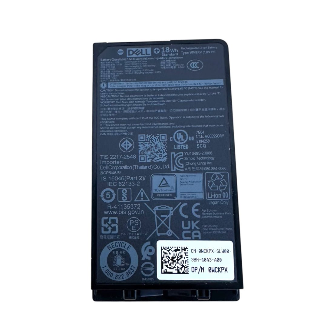 DELL 7030 Rugged Extreme - Battery, 7.8V, 18Whr (1 Pack) | Dell Part ...